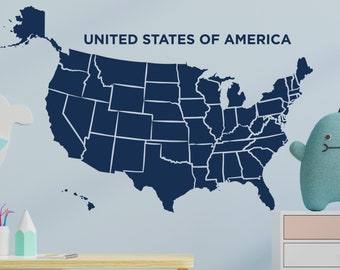United States Map With States Map of USA Showing States the US Map ...