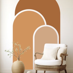 Blue Teal Arch Wall Art Decal, Headboard Decal, Headboard Wall Sticker ...