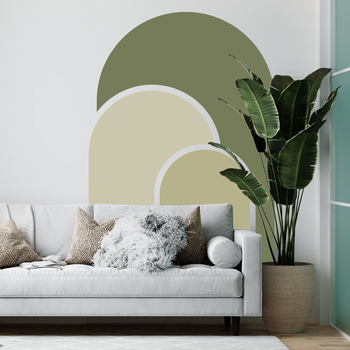 Color Block Wall Decal Arch Wall Sticker Arch Color Decal - Etsy
