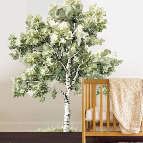 Birch Tree Wall Decal - Etsy