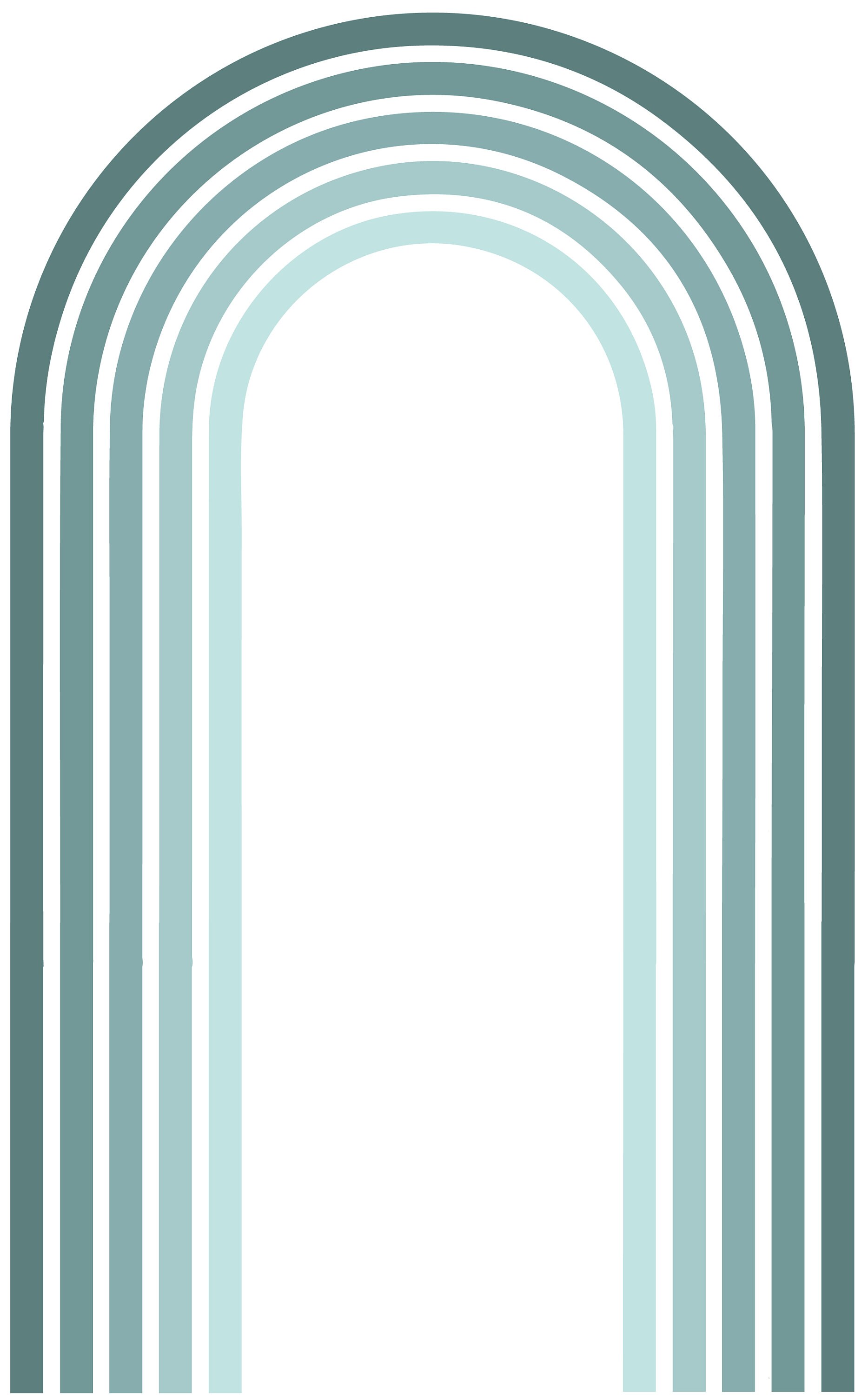 Arch Wall Decal Abstract Shape and Line Art Wall Sticker Mid | Etsy