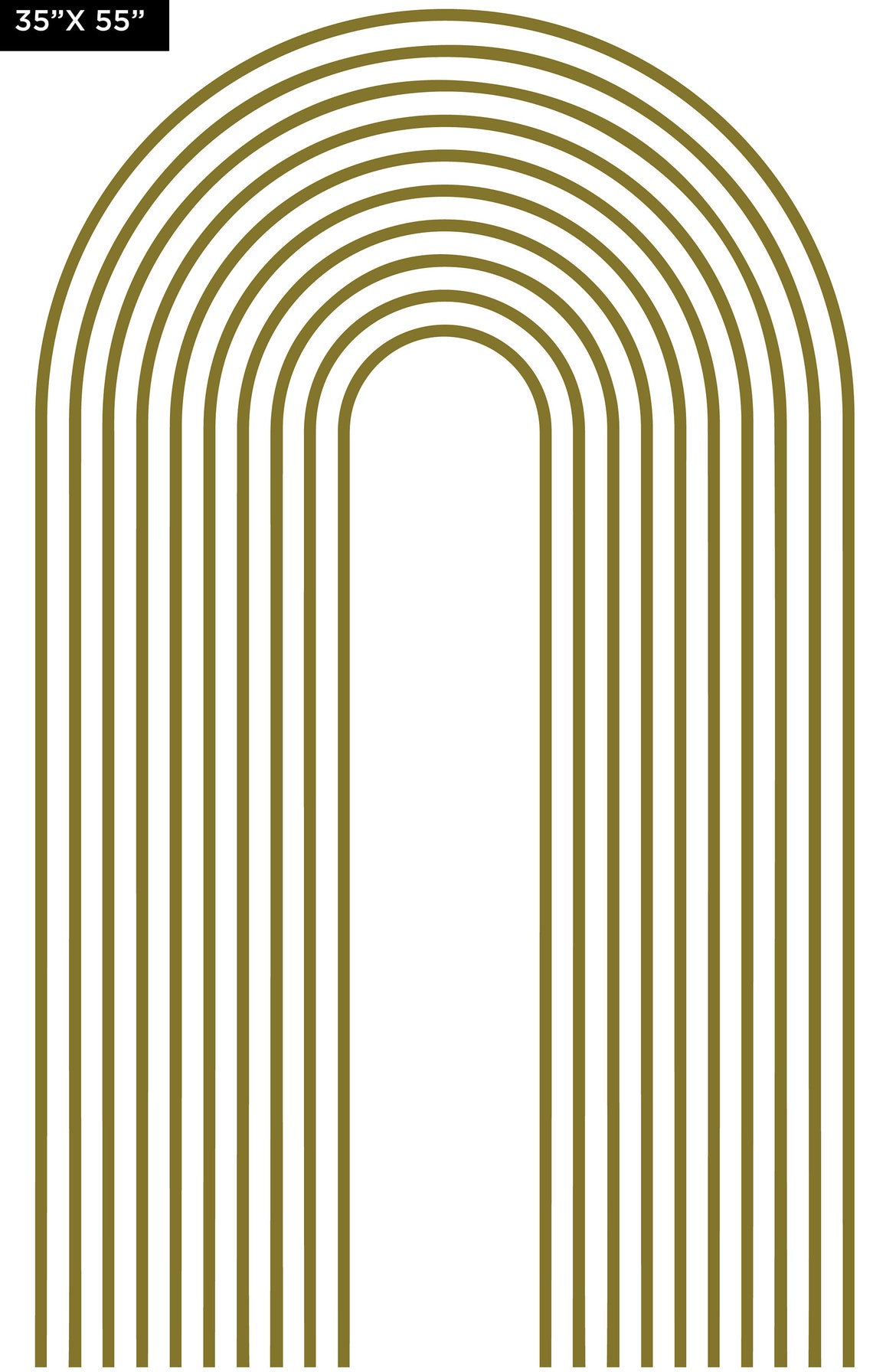 Arch Wall Decal Arch in Line Wall Decal Arch Wall Sticker | Etsy