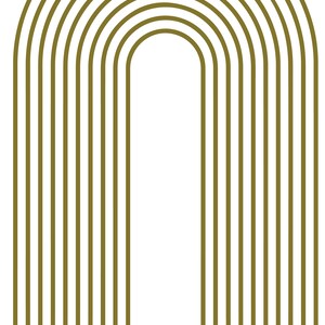 Arch Wall Decal Arch in Line Wall Decal Arch Wall Sticker Geometric ...