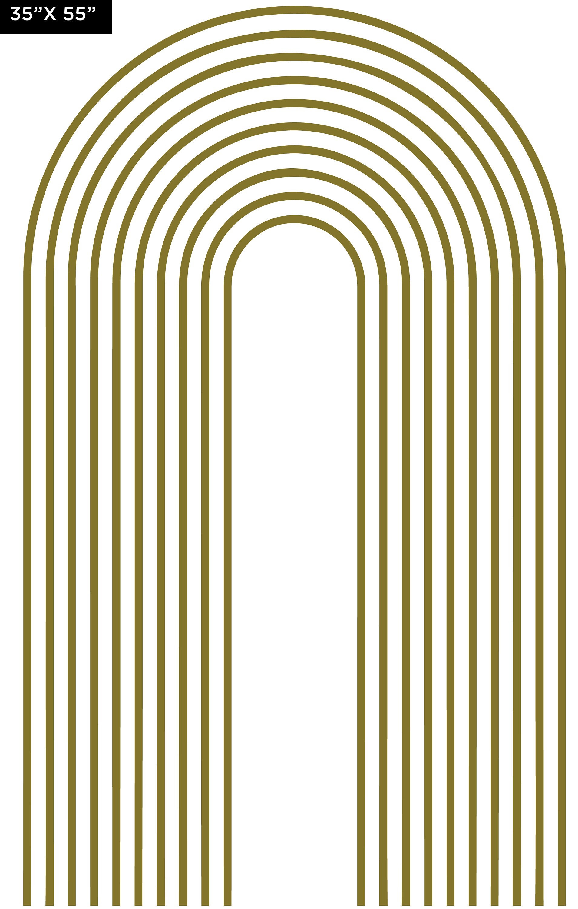 Arch Wall Decal Arch in Line Wall Decal Arch Wall Sticker - Etsy