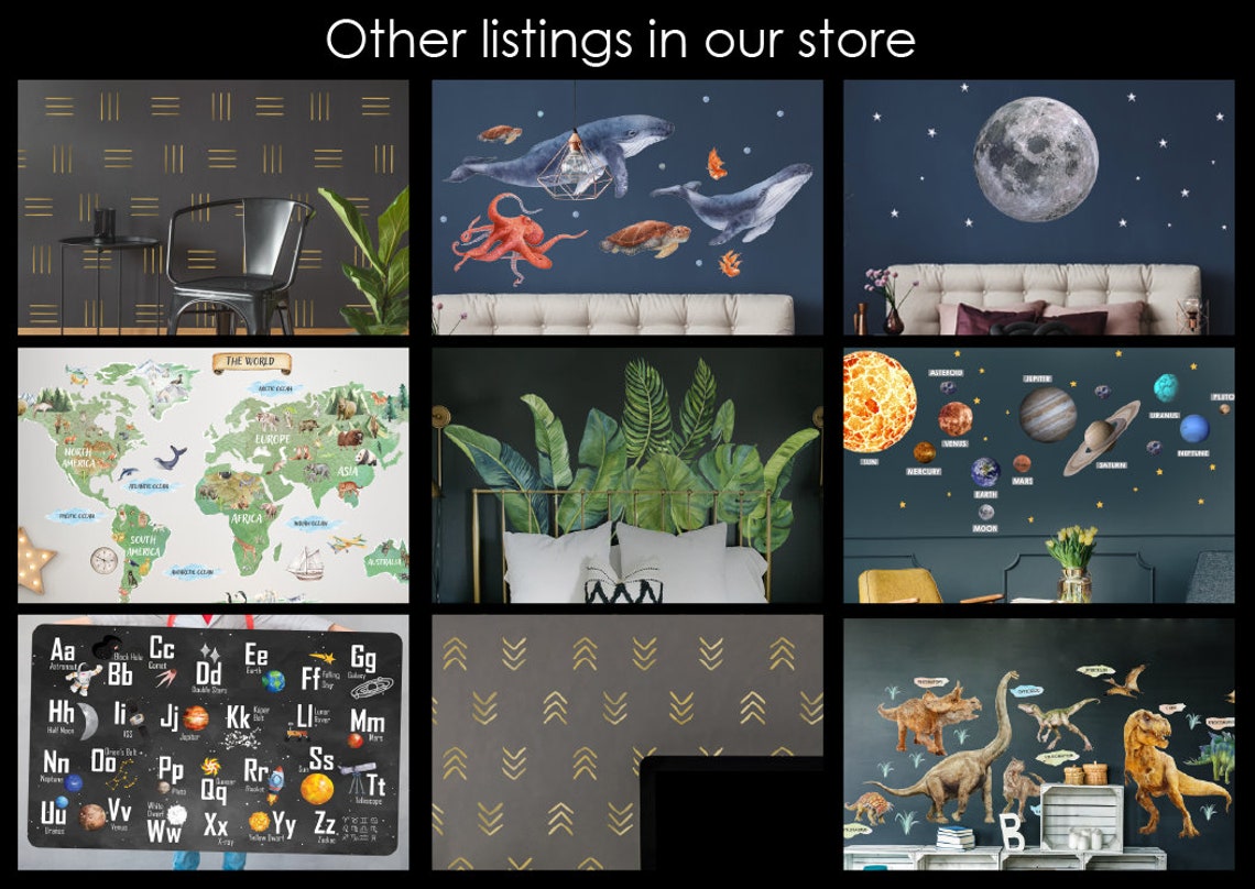 Circle Wall Decal Color Circle Textured Wall Sticker Color - Etsy