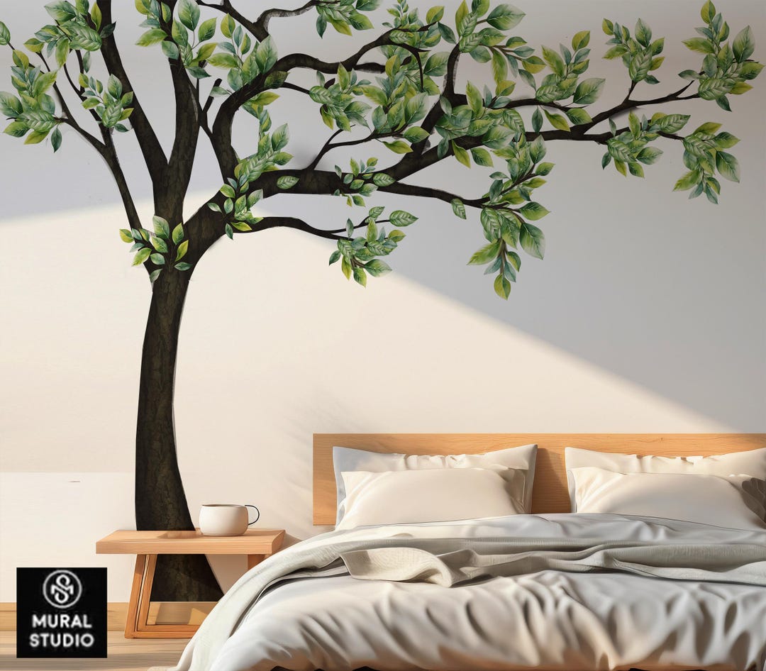 Willow Tree Mural Wallpaper, Nursery Wall Decal, Wall Decor, Bedroom ...