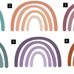 Rainbow Boho Wallpaper, Rainbow Nursery Self Adhesive , Mid Century ...