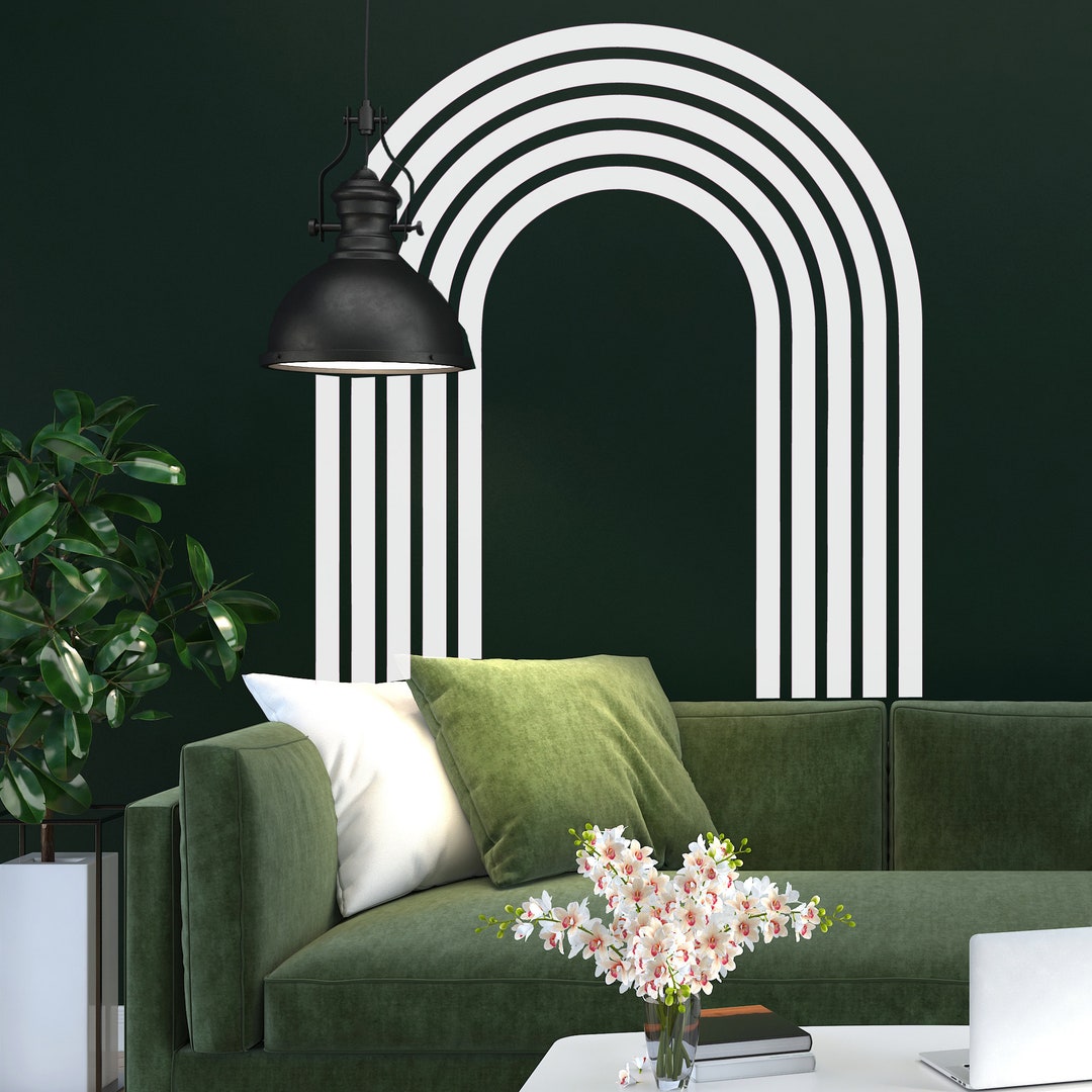 White Arch Wall Decal Arch in Line Wall Decal Arch Wall Sticker ...