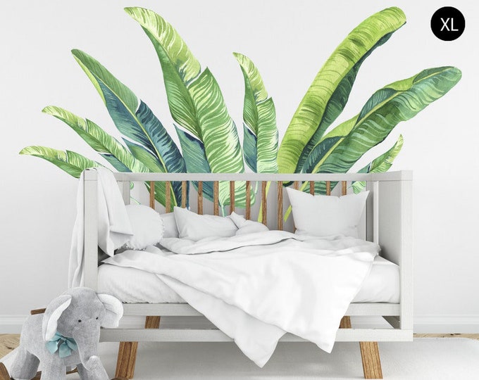 Palm Leaf Decals Tropical Leaf Decals Palm Leafs Decals Palm Leaf