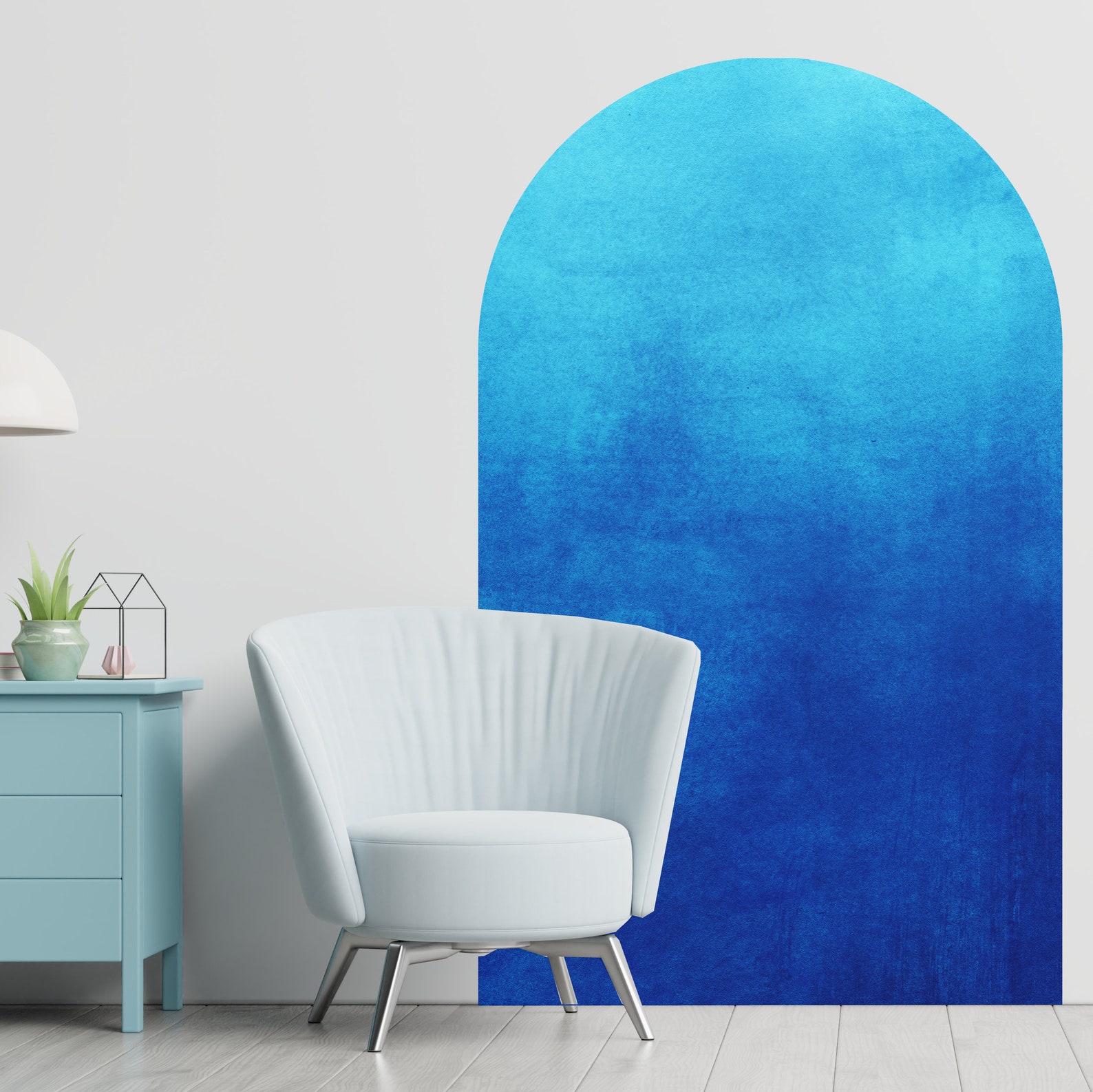 Arch Wall Decal Arch Wall Sticker Mid Century Modern | Etsy