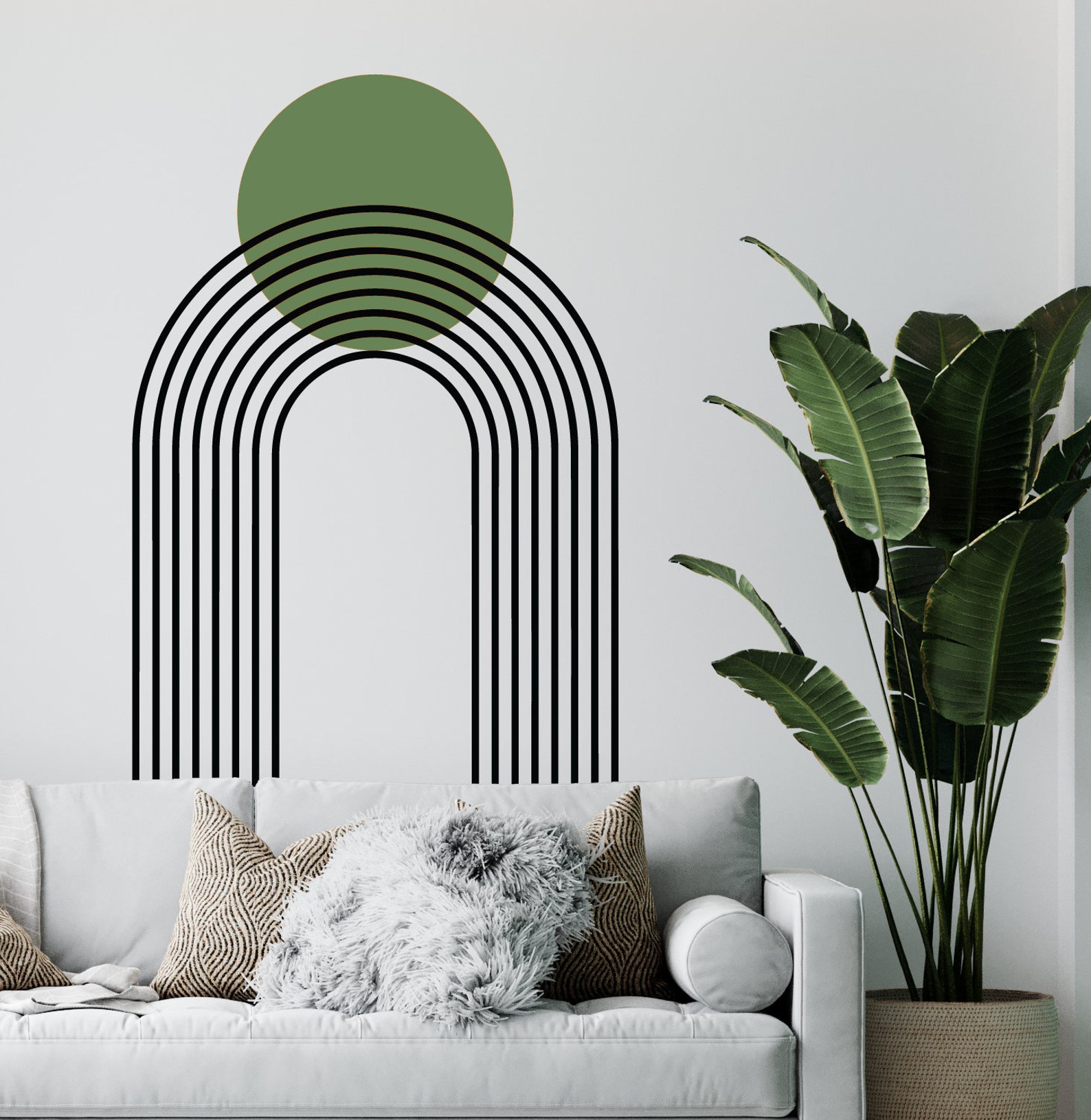 Arch Wall Decal Arch Wall Sticker Geometric Arch Decal | Etsy