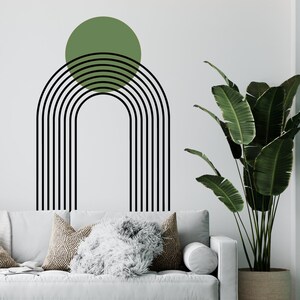 Arch Wall Decal Arch Wall Sticker Geometric Arch Decal Abstract Shape ...