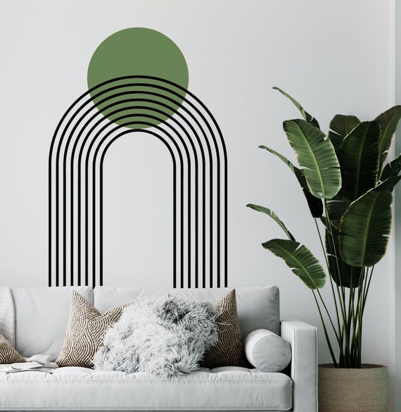 Arch Wall Decal Arch Wall Sticker Geometric Arch Decal | Etsy
