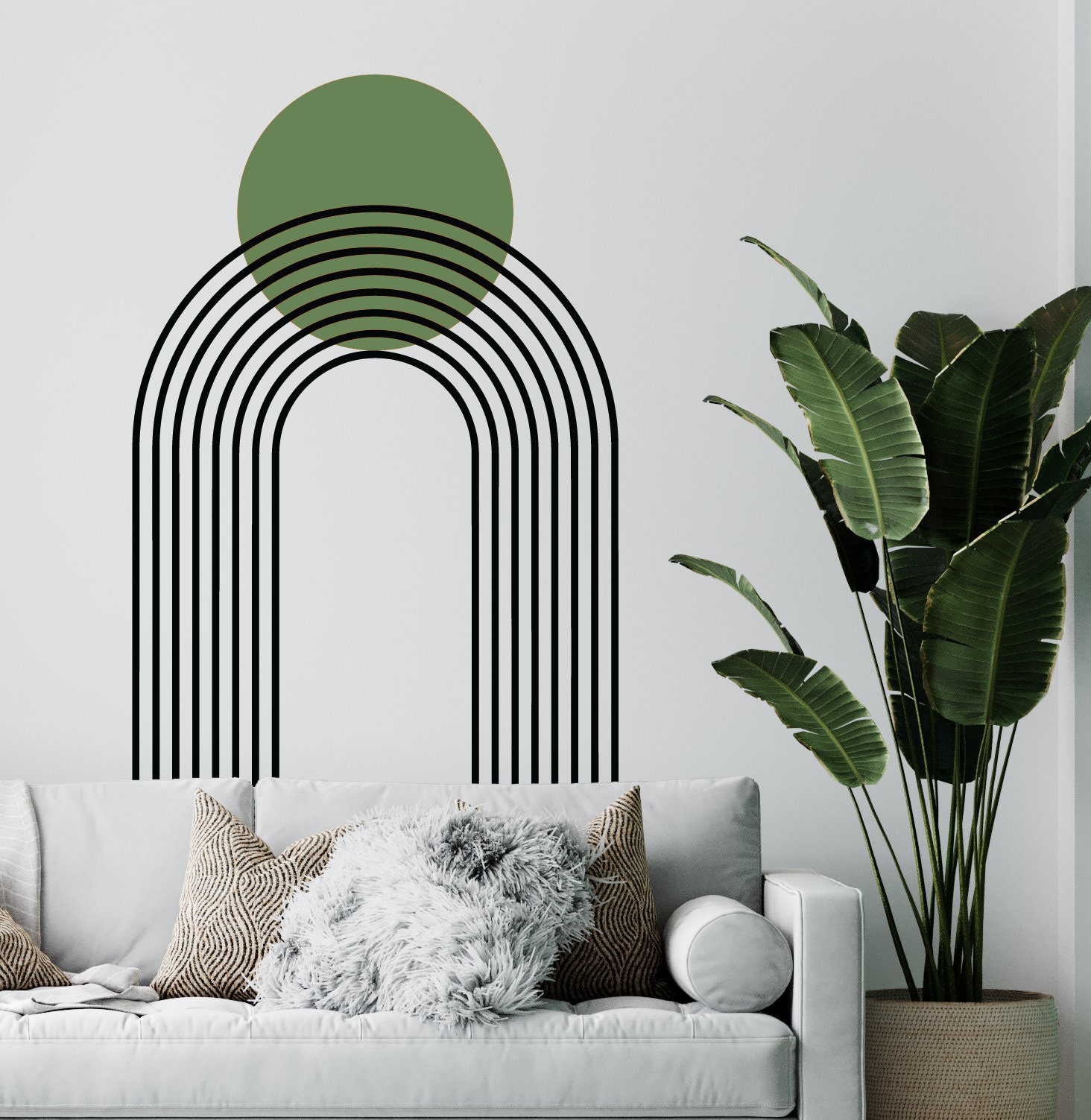 Arch Wall Decal Arch Wall Sticker Geometric Arch Decal | Etsy