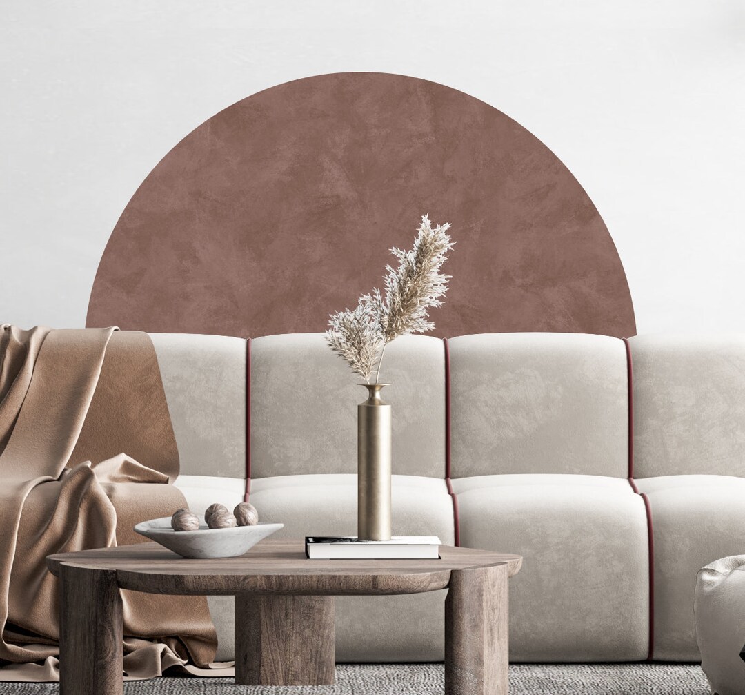 Earthy Color Arch Wall Decal, Headboard Wall Decal, Headboard Decal ...