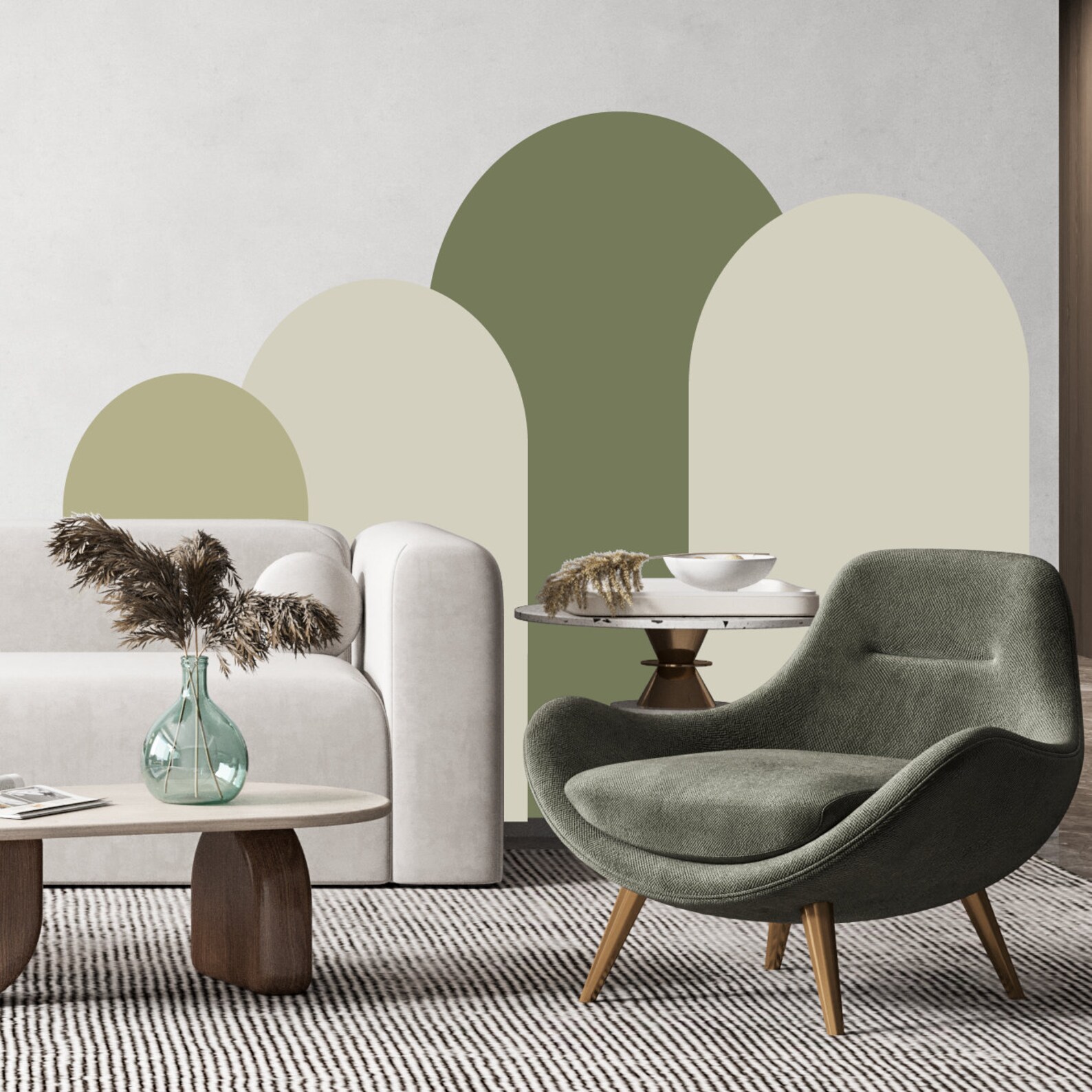 Color Block Wall Decal Arch Wall Sticker Arch Color Decal - Etsy