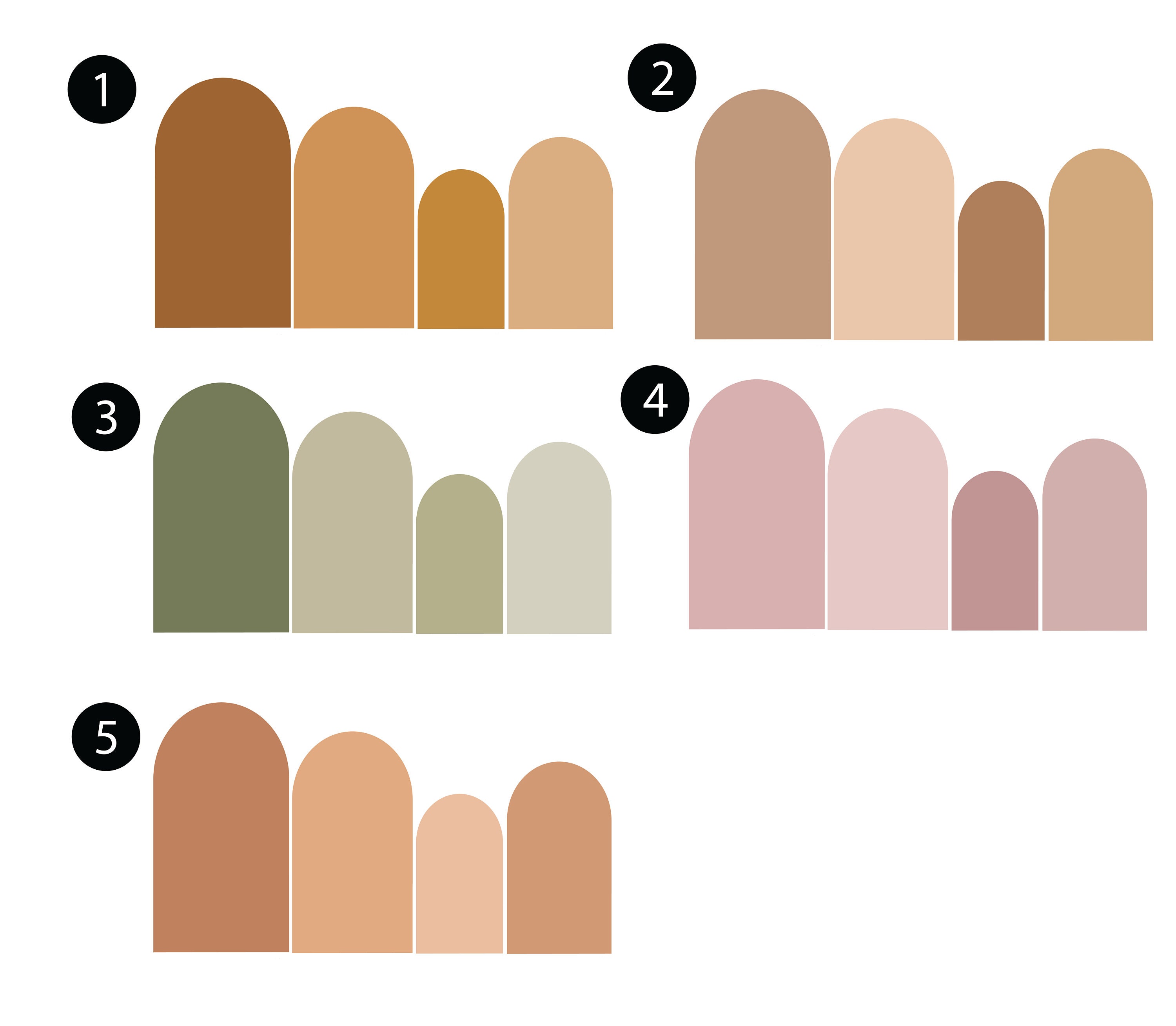 Color Block Wall Decal Arch Wall Sticker Arch Color Decal - Etsy