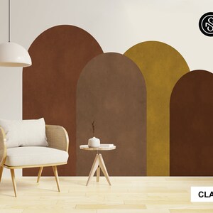 Teal Color Arches Blocks Wall Decal, 4 Teal Arch Wall Sticker, 4 Color ...