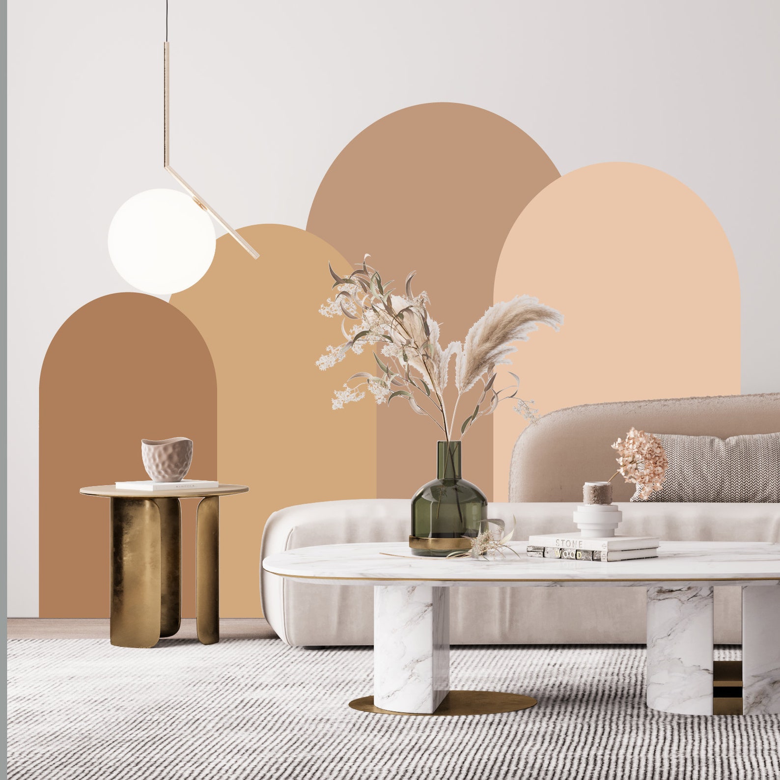 Color Block Wall Decal Arch Wall Sticker Arch Color Decal - Etsy