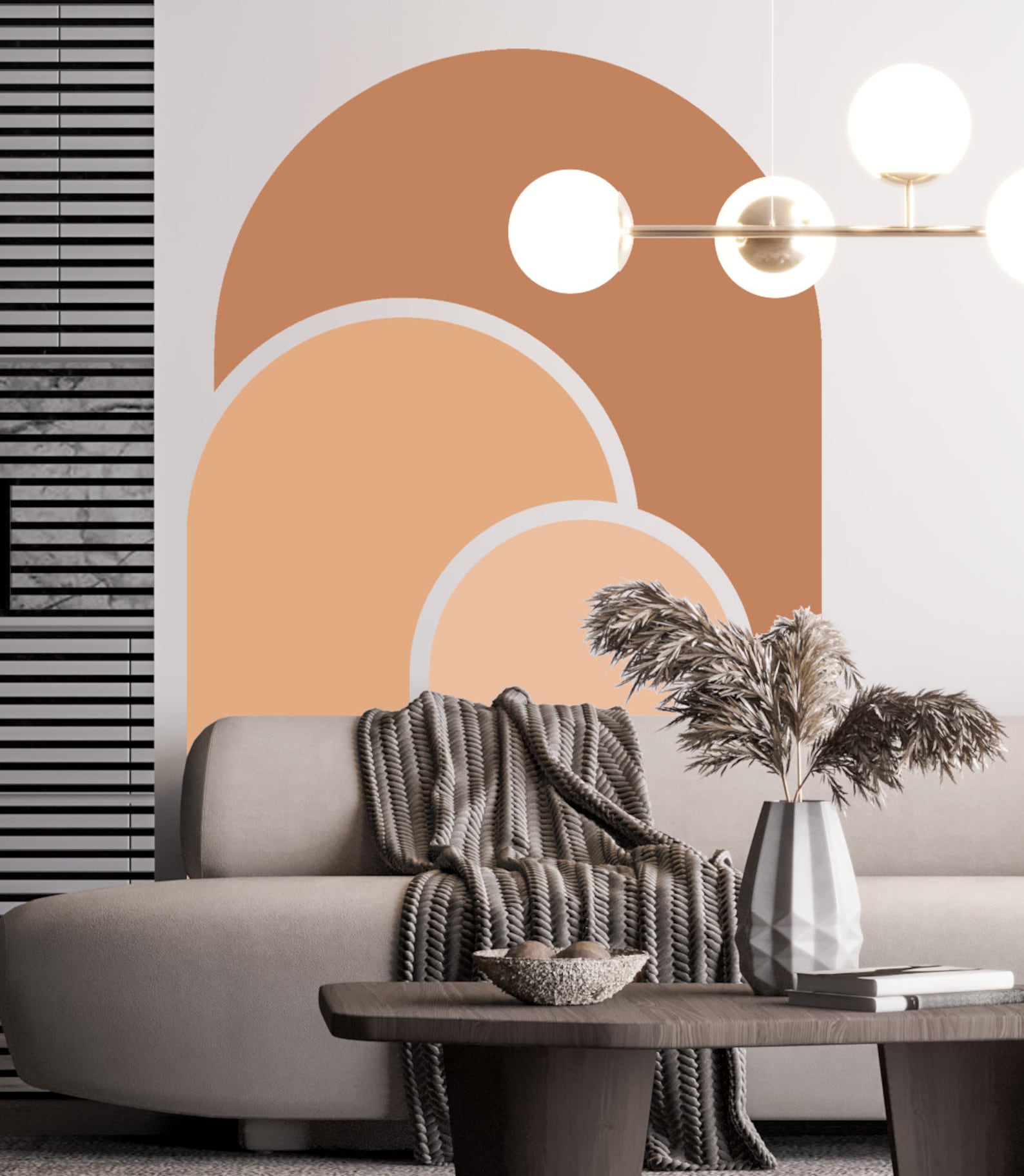 Color Block Wall Decal Arch Wall Sticker Arch Color Decal - Etsy