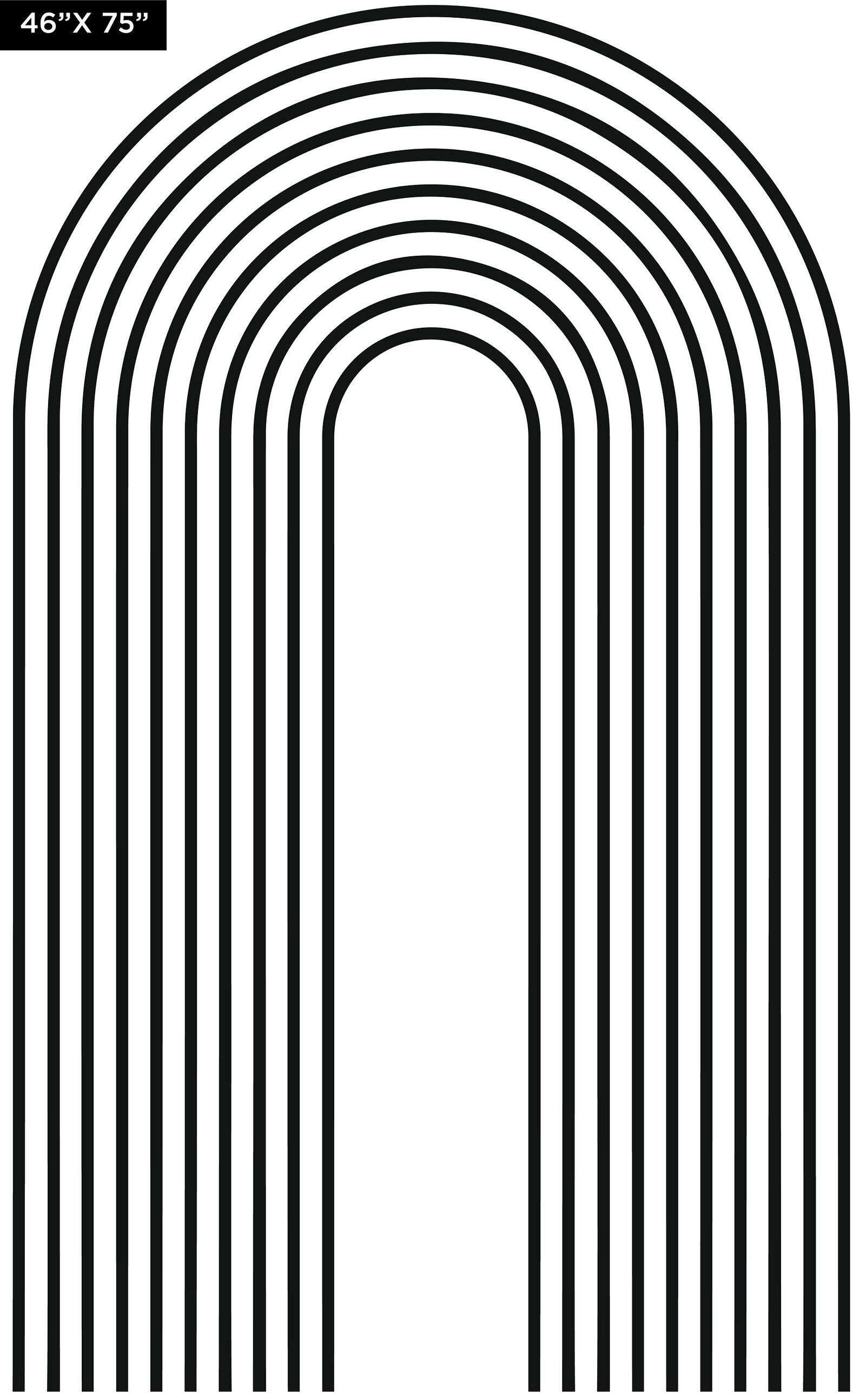 Arch Wall Decal Arch in Line Wall Decal Arch Wall Sticker | Etsy