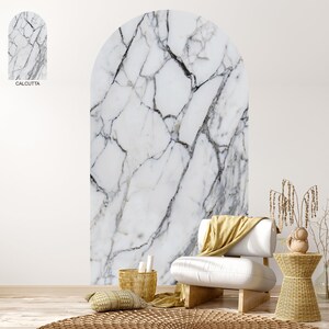 Marble Arch Headboard Wall Decal, Quartz Arch Wall Decal, Marble Arch ...