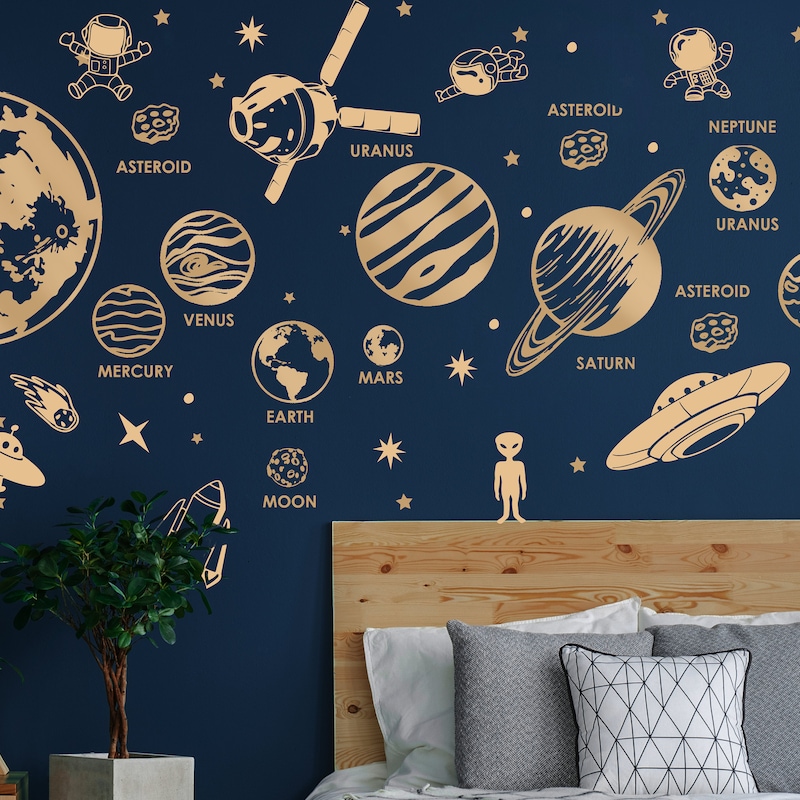 Space Wall Decals - Etsy UK