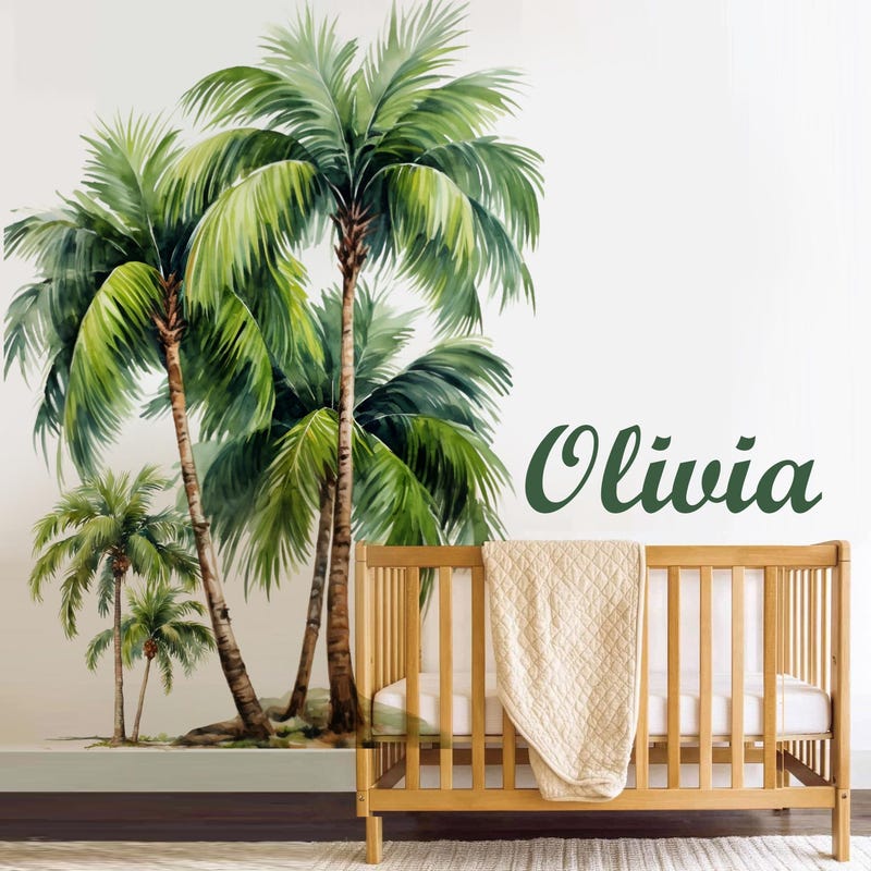 Palm Tree Wall Decal - Etsy