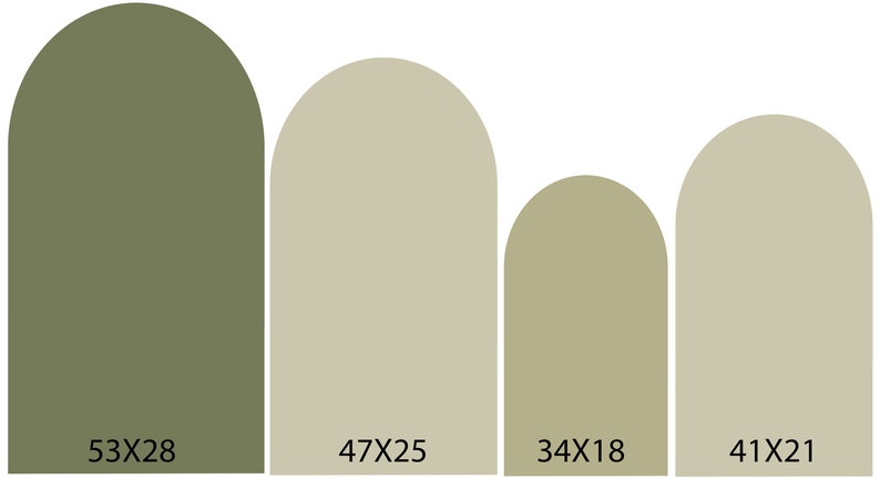 Color Block Wall Decal Arch Wall Sticker Arch Color Decal - Etsy