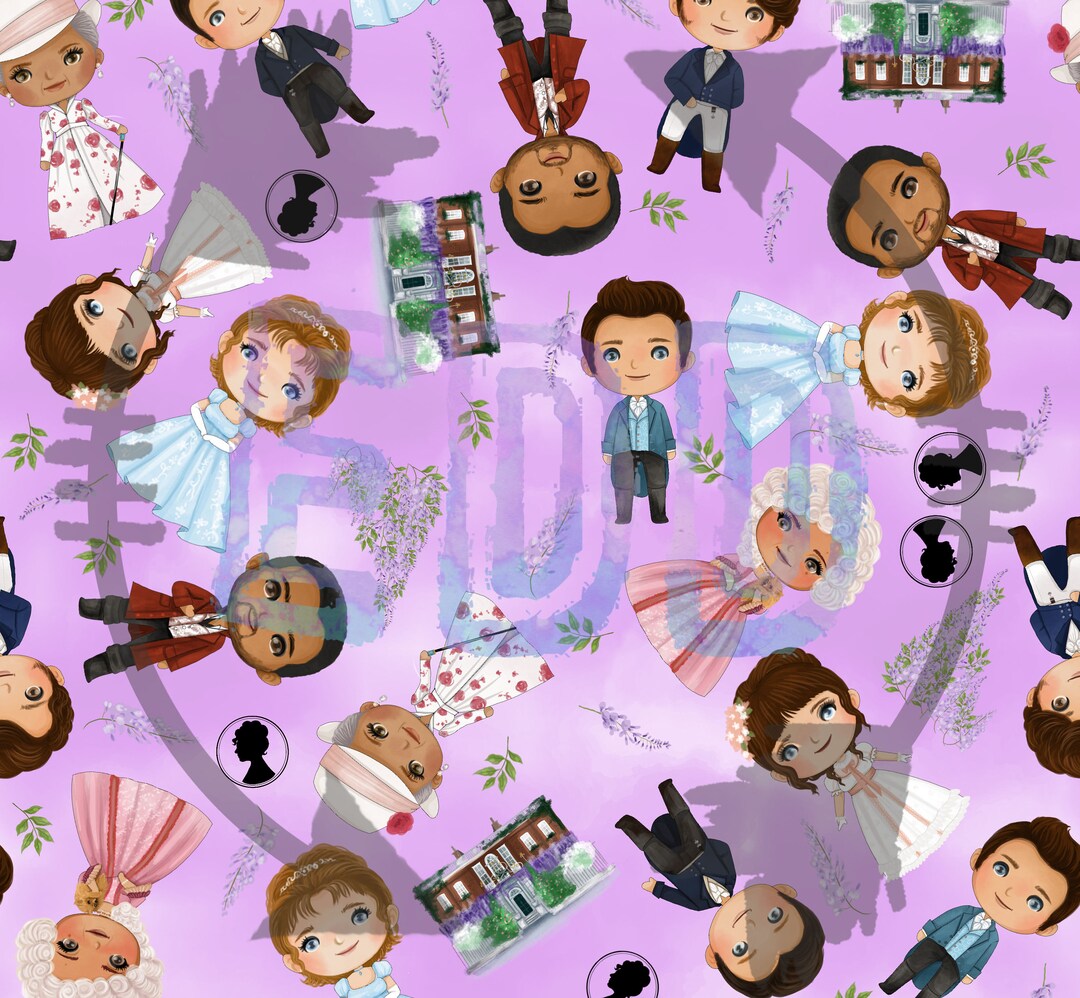 Bridgerton Seamless Pattern - Paper - Fabric Design - Planner ...