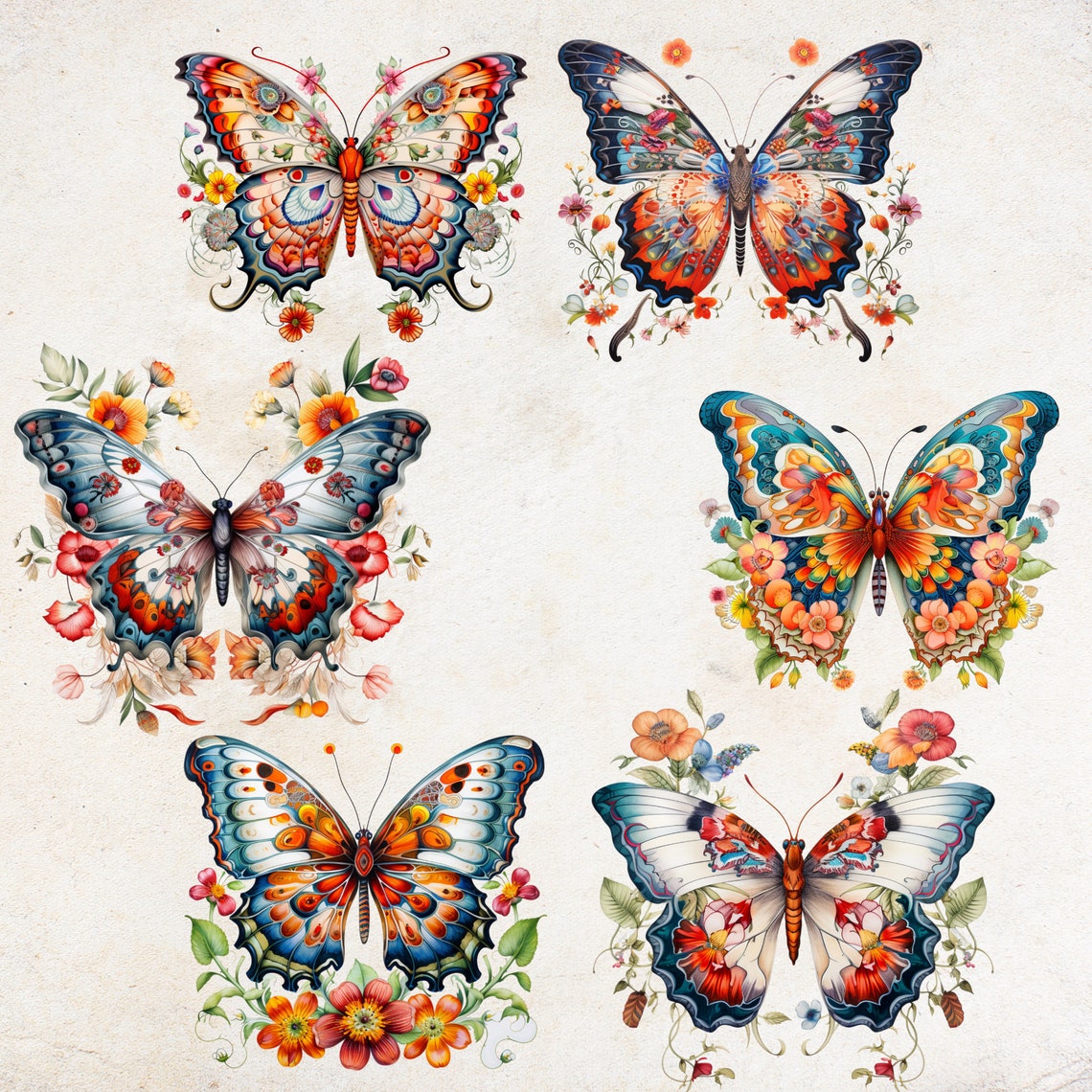 Butterfly SVG Butterfly PNG Bundle Butterfly Clipart Butterfly SVG for ...
