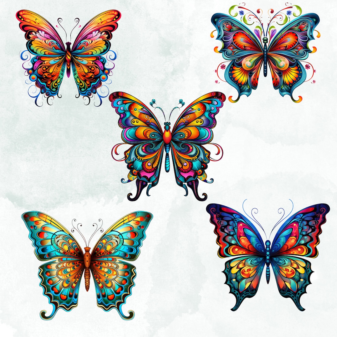Butterfly SVG Butterfly PNG Bundle Black Butterfly Butterfly Clipart ...