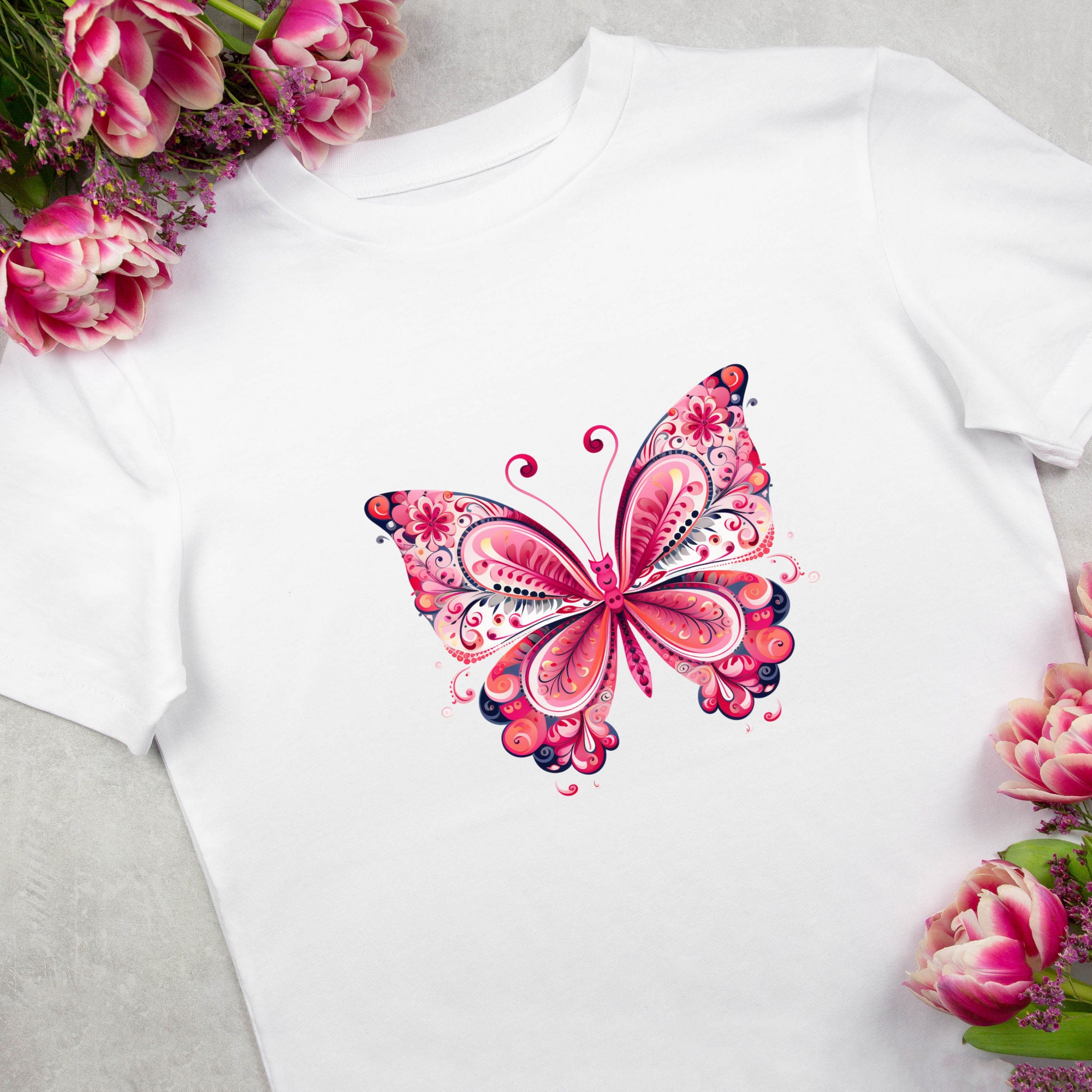 Butterfly SVG Bundle | Butterfly PNG Bundle | Pink Butterflies ...