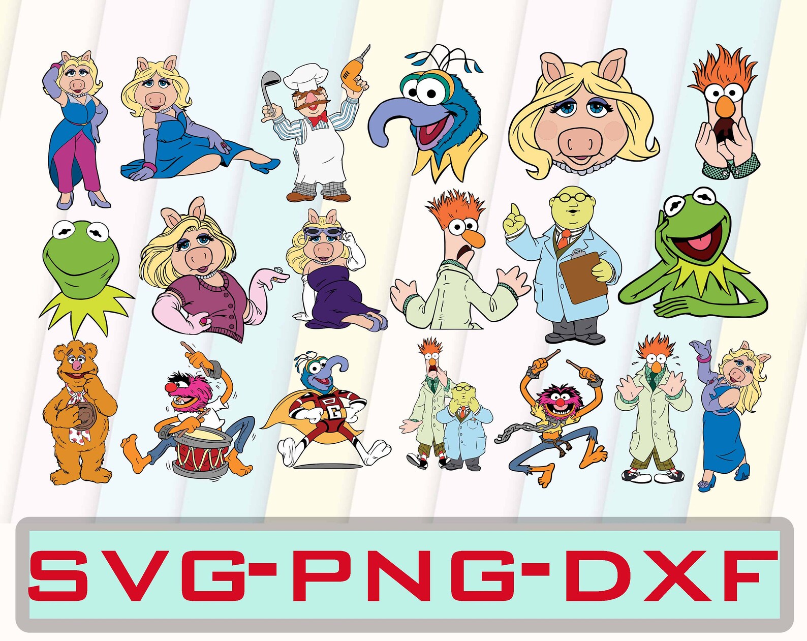 The Muppets Bundle The Muppets svg The Muppets Printable | Etsy