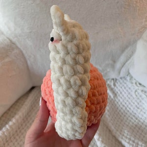 Crochet Peach Snail/amigurumi Snail Plush/yarn Fruit Snail Plushie - Etsy