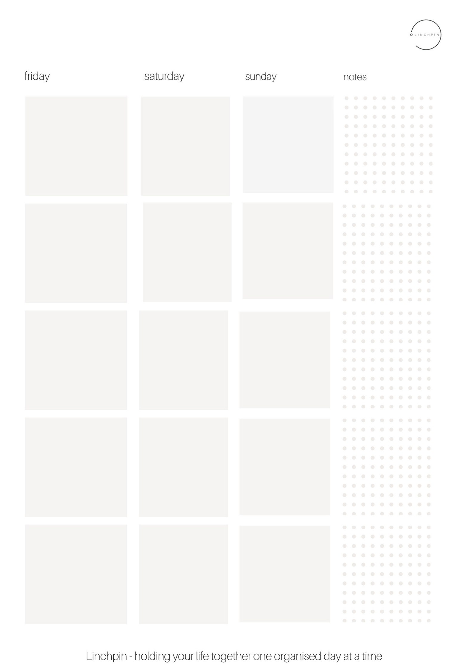 Ultimate Minimalist Diary Planner Printable X 5 Pages | Including ...