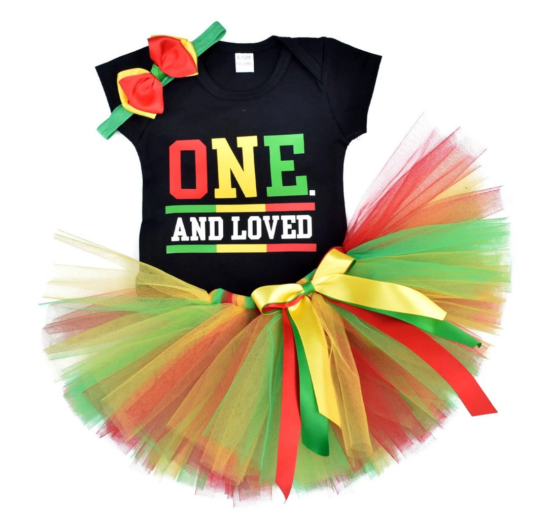Baby/ Toddler Jamaica Tutu- Rasta Bob Marley Outfit - Cake Smash Outfit ...