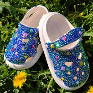 Baby Kleinkind maßgeschneiderte Blinged Croc Folien - Strass Crocs ...