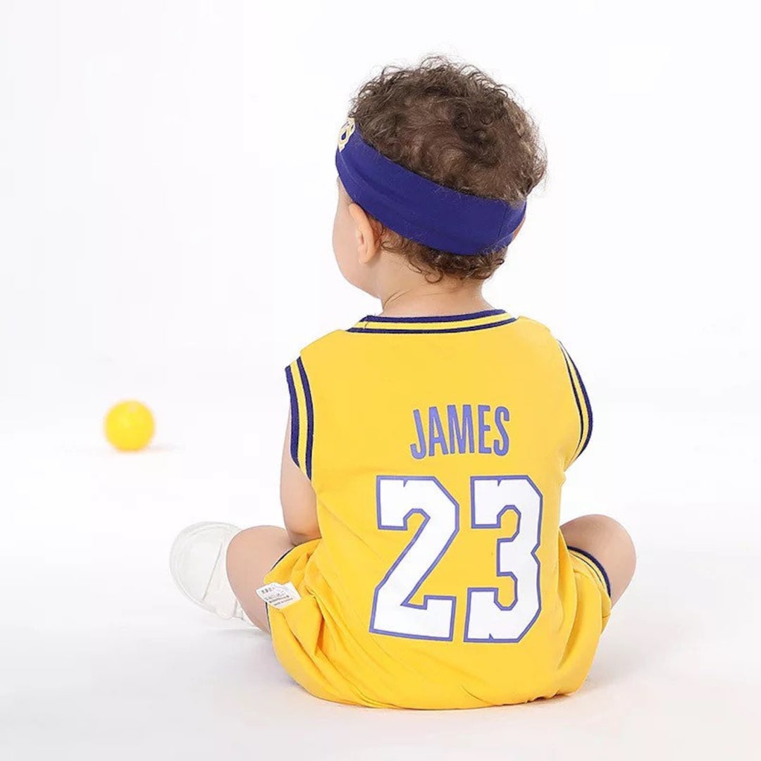 Baby/toddler Customized LA Basketball Romper With Headband - Etsy