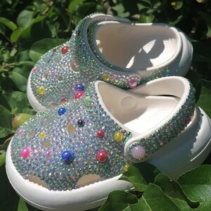 Baby Kleinkind maßgeschneiderte Blinged Croc Folien - Strass Crocs ...