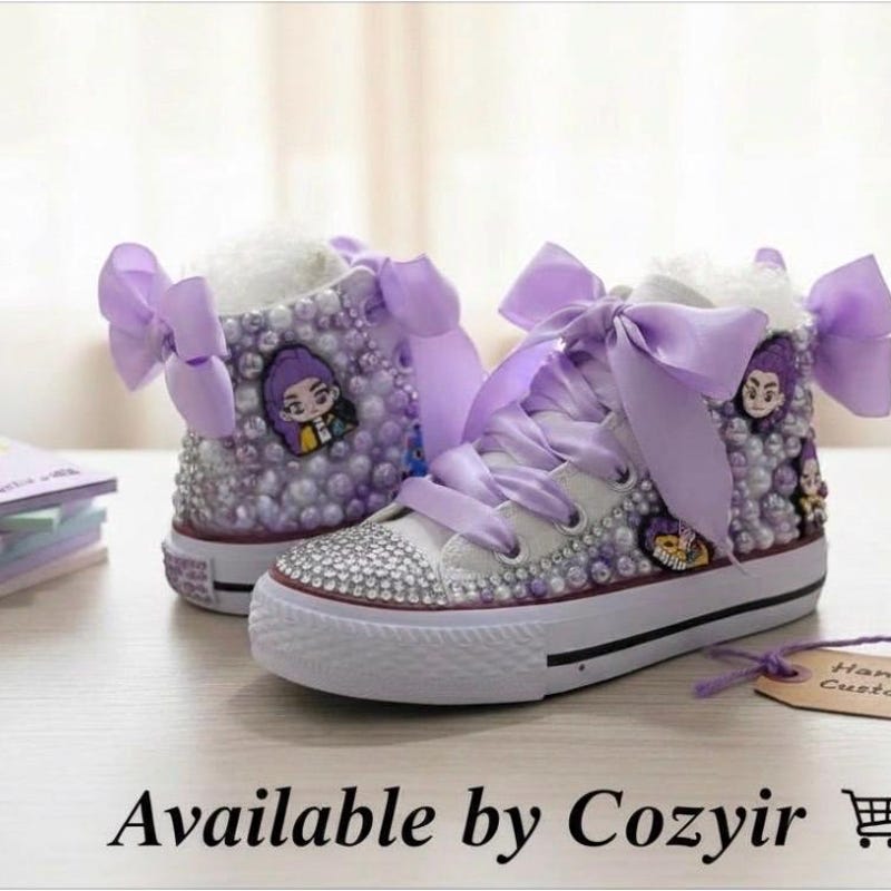 Custom Bling Kid Shoes - Etsy