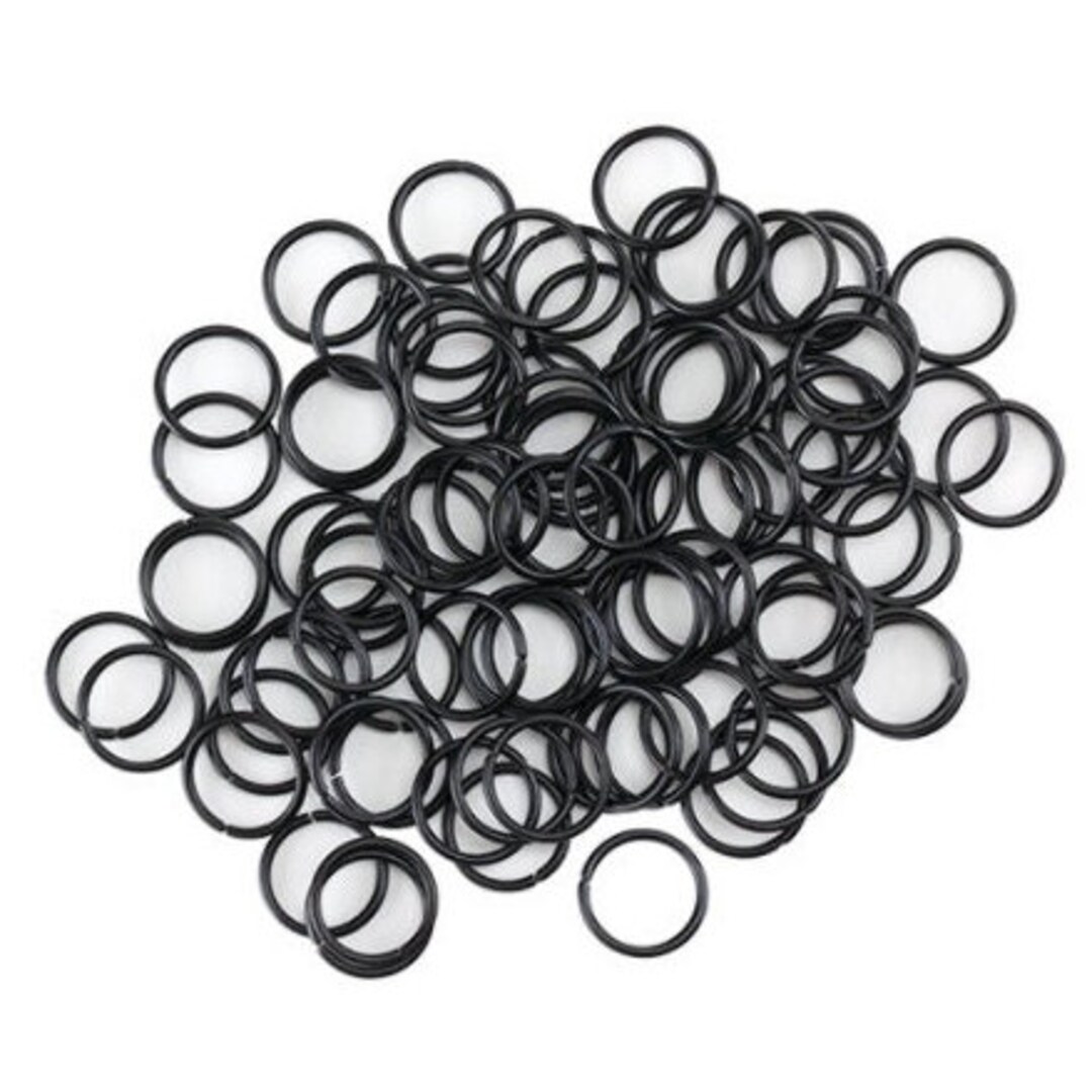 Colored Open Jump Rings - Black - Etsy