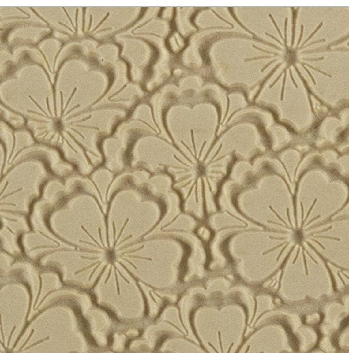 Texture Tile for Clay Texture Flowering Fields Embossed - Etsy
