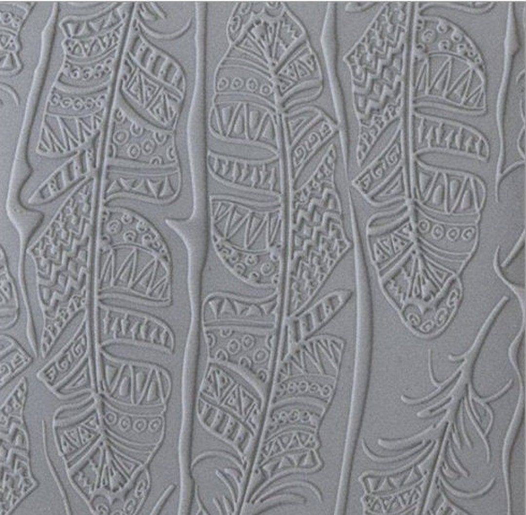 Mega Texture Tile - Tribal Feather Fineline - Etsy