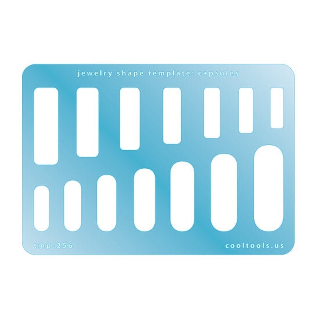 Jewelry Shape Template - Capsules - Etsy