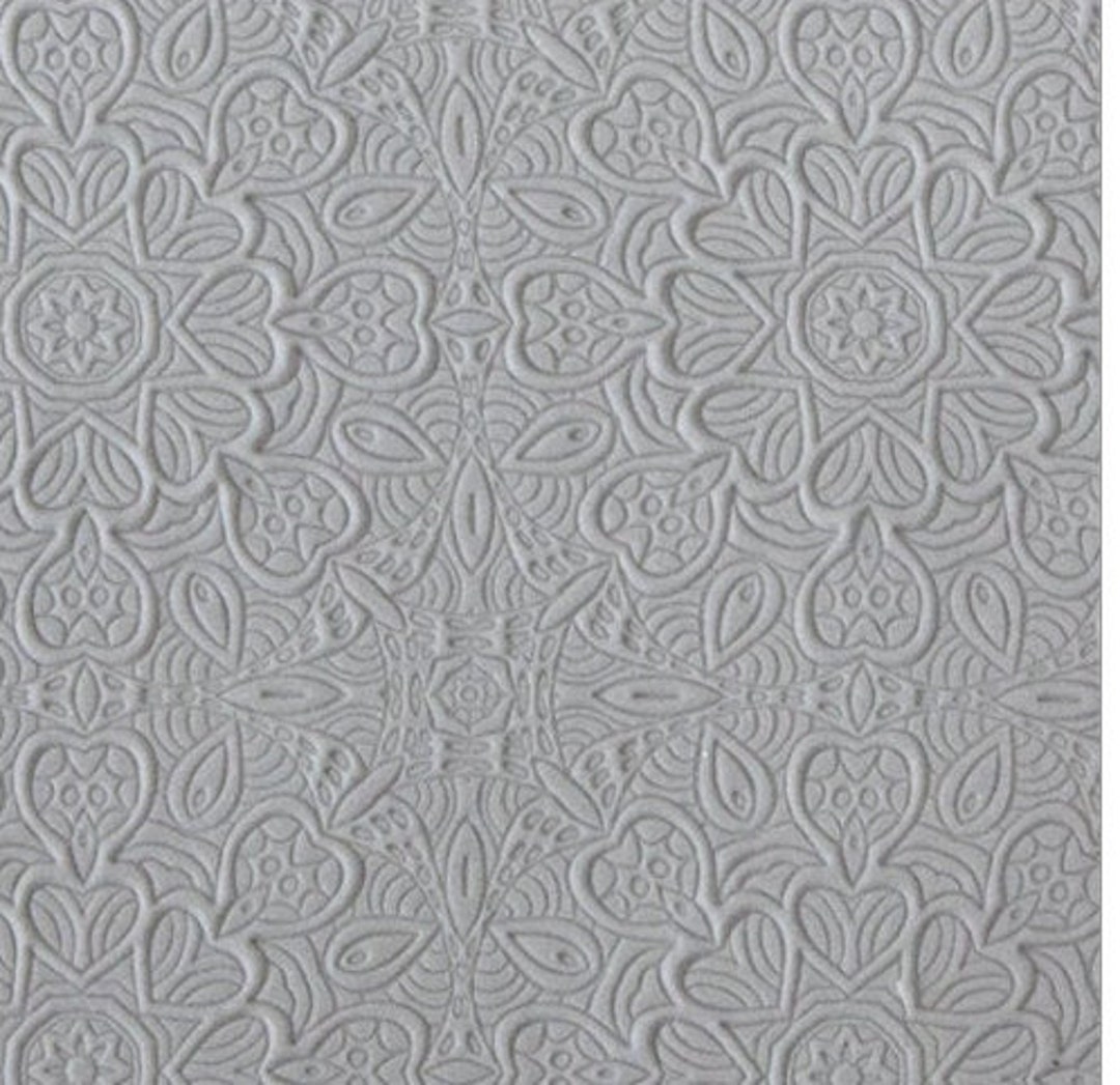 Texture Tile for Clay - Texture - Heart Laced - Etsy