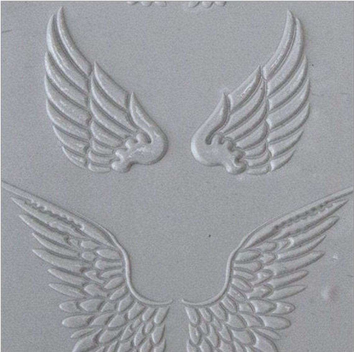 Texture Tile for Clay Texture - Angel Wings Embossed - Etsy