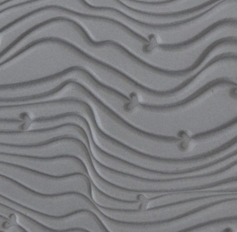 Texture Tile for Clay - Texture - Hearts on the Line - Etsy