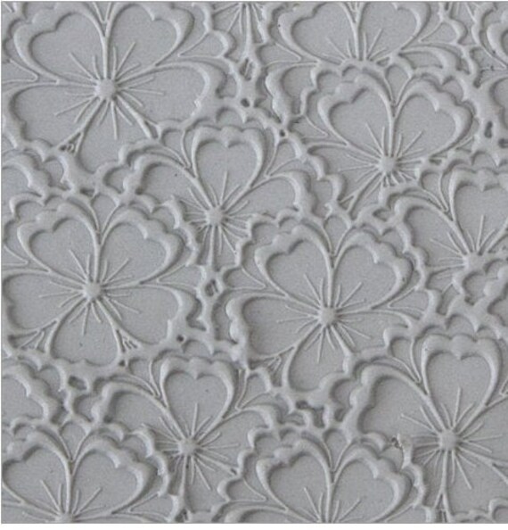 Texture Tile for Clay Texture Flowering Fields Embossed | Etsy