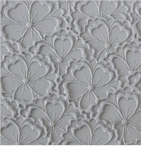 Texture Tile for Clay Texture Flowering Fields Embossed | Etsy